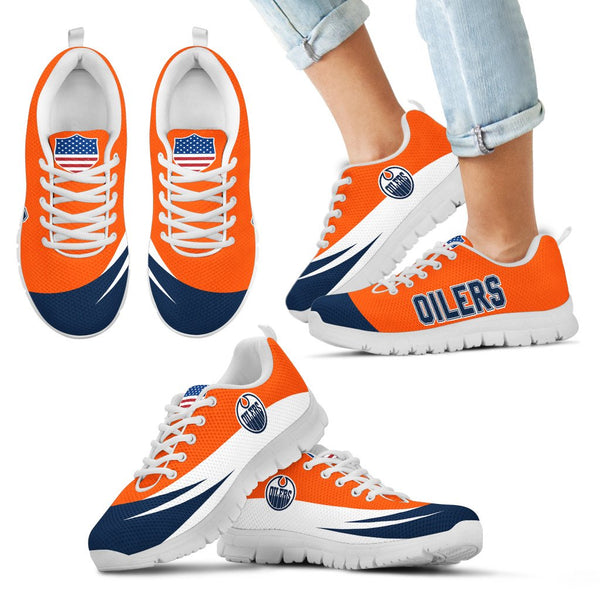 Special Gift Logo Edmonton Oilers Sneakers – Vota Color