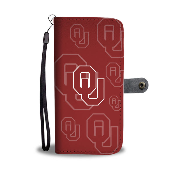 Oklahoma Sooners Logo Background Wallet Phone Cases – Vota Color