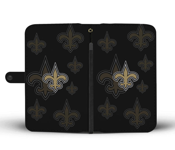 New Orleans Saints Logo Background Wallet Phone Cases – Vota Color