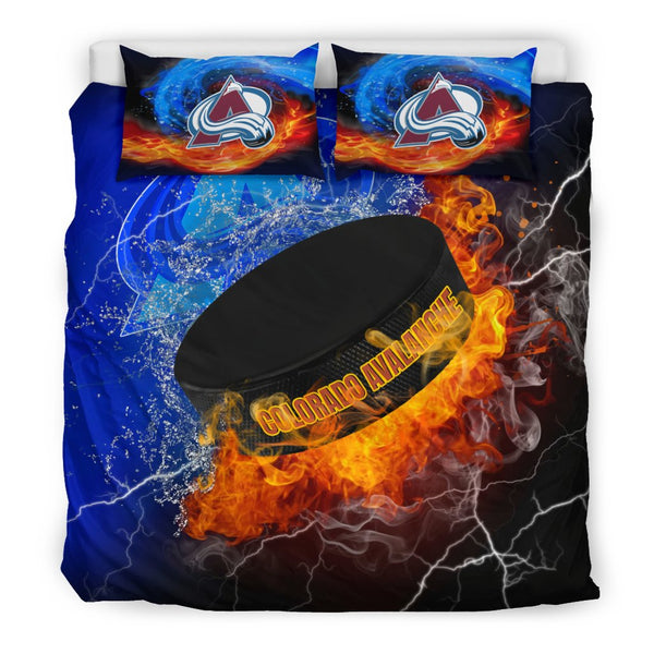Pro Shop Fire And Ice Colorado Avalanche Bedding Sets – Vota Color