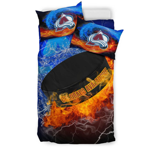 Pro Shop Fire And Ice Colorado Avalanche Bedding Sets – Vota Color