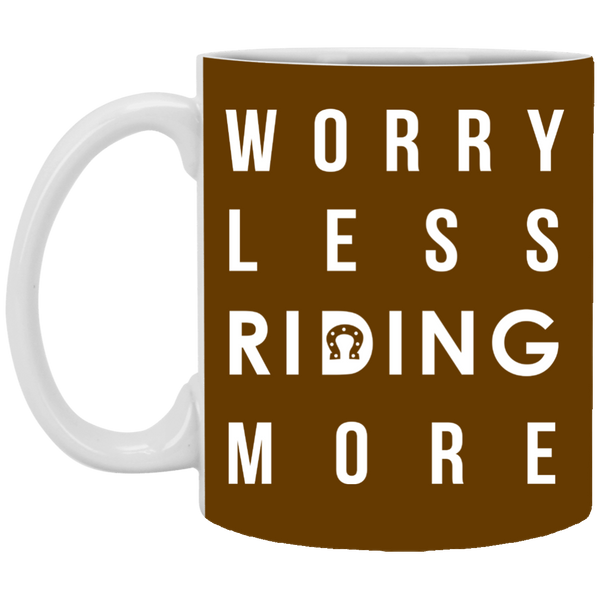 Worry Less Riding More Horse Mugs – Vota Color