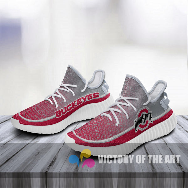 Words In Line Logo Ohio State Buckeyes Yeezy Shoes – Vota Color
