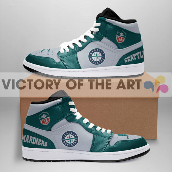 Simple Logo Seattle Mariners Jordan Shoes – Vota Color