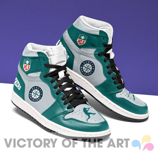 Simple Logo Seattle Mariners Jordan Shoes – Vota Color