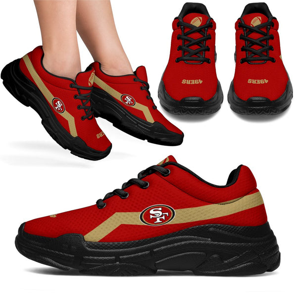 Edition Chunky Sneakers With Pro San Francisco 49ers Shoes – Vota Color