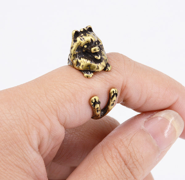 Vintage Pomeranian Dog Rings – Vota Color